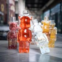China Customize Bear Shape Container New 400ml 500ml 700ml PET Plastic Bottles for Beverage for sale