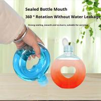 China Circular Ring-shaped Creativity Bracelet Beverage Plastic PETG Bottle Leakproof Travel Round Drinking Bottle for sale