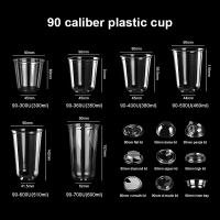 China Factory Custom Printing logo Disposable Plastic Cups Soft clear Bubble Boba Tea Plastic Cup with Lid for sale