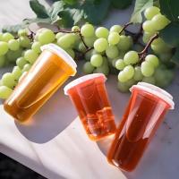 China Lesense Custom logo Disposable Plastic Cups Soft clear Bubble Tea Plastic Cup with Lid Boba Juice Cup for sale