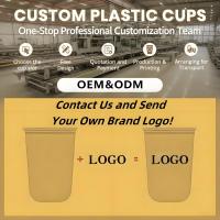 China 24 oz Black PP Cup Reusable Cold Water Drink Coffee Mug Tumbler Plastic Cups with Lids and Straws for sale