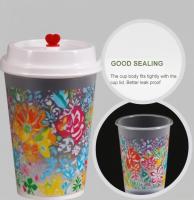 China Lesense OEM Frost Flex Cups 16oz Custom logo Disposable Thick Smoothie PP Frosted Cups for Wedding for sale