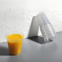 China Transparent Disposable Plastic Cups Disposable Custom logo clear Pet Plastic Cup for Drink for sale