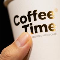 China OEM Disposable White Kraft Paper Coffee Cup Custom Logo Wrapping Gold Foil Hot Stamping Paper Cups for sale