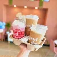 China Commercial 95 Caliber U-Shaped Plastic Cup Tea Milk Beverage Pudding Dirty Coffee PET Cup with Panda Lid for sale