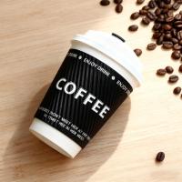 China Custom Printed Disposable Coffee Cup 8oz 12oz 16oz Takeaway Single Double Wall Tea Hot Drink Paper Cup for sale