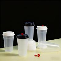 China AT PACK Custom Single Wall Injection PP Plastic Cups 360ML 500ML 700ML Hard Cups for Tea Juice Bubble Milk for sale