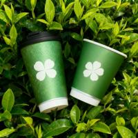 China Disposable 90mm Thick Double-layer Cold and Hot Drink General Paper Cup Hollow Paper Cup for Milk Tea for sale