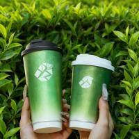 China Disposable 90mm Thick Double-layer Cold and Hot Drink General Paper Cup Hollow Paper Cup for Milk Tea for sale