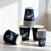 China Custom Logo Biodegradable Coffee Paper Cup 8oz 12oz 16oz Double-Wall Kraft Paper Cups for Hot Latte for sale