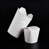 China Wholesale White Kraft Paper Noodle Box Disposable Food Packaging Noodle Take Out Food Container for sale