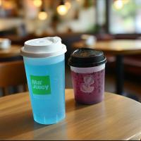 China Custom Logo Fat Plastic Cup 16oz Milk Tea Ice Coffee Hard PP Matte Coffee Plastic Stubby Cup for sale