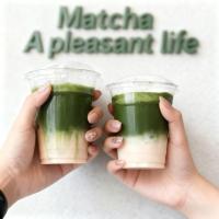 China 10oz 12oz 14oz 16oz Clear Matcha Latte Ice Coffee Takeaway PET Plastic Cups With Lids for sale