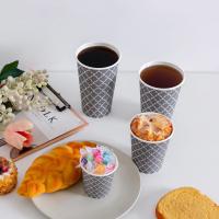 China Factory Manufacturer Custom Paper Cups 12 oz 180 Pack Disposable Paper Coffee Cups for Cold Hot Drinks for sale