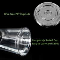 China Eco Friendly Plastic Cup Lids 90mm 93mm 95mm 98mm For Coffee Juice Tea for sale