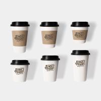 China Juice Waterproof Single Wall Coffee Cups Custom Paper Cups With Logo for sale