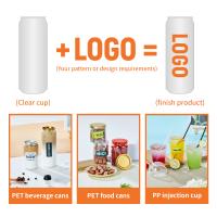 China 100 Recyclable Clear Pet Beverage Bottles Energy Drinks Plastic Cans for sale