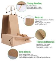 China Factory-Direct Packaging Custom Handle Shopping Kraft Bags with Your Logo for sale