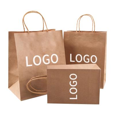 China Factory-Direct Packaging Custom Handle Shopping Kraft Bags with Your Logo for sale