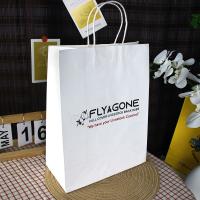 China Wholesale Custom Logo Takeaway Kraft Shopping Paper Bags with Handle for sale