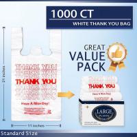 China Recyclable T-Shirt Plastic Shopping Takeaway Bags with Handles for sale