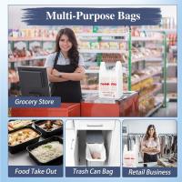 China Recyclable T-Shirt Plastic Shopping Takeaway Bags with Handles for sale