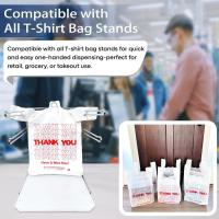 China Recyclable T-Shirt Plastic Shopping Takeaway Bags with Handles for sale