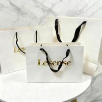 China Gold Foil White Gift Paper Bags — Subtle Luxury in Every Detail for sale