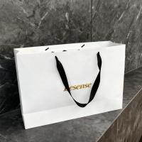 China Gold Foil White Gift Paper Bags — Subtle Luxury in Every Detail for sale