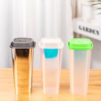 China Modern Square PP Quadrilateral Takeout Plastic Cups for Coffee Brands for sale