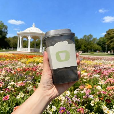 China Modern Square PP Quadrilateral Takeout Plastic Cups for Coffee Brands for sale