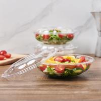 China Disposable Clear PET Takeout Fruits Acai Salad Bowls with Lids for sale