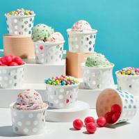China Customisable Eco-friendly Ice Cream Paper Cup Bowls with Lids in Sizes 2.5OZ to 32OZ for sale