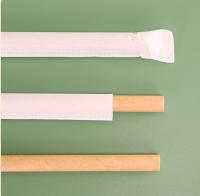 China Customized Biodegradable Disposable Paper Straws for Eco-Friendly Beverage Brands for sale