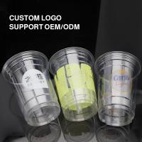 China Wholesale 16oz PET Plastic Cups with Dome Lids in 95mm and 98mm Diameter for sale