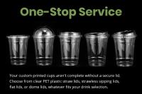 China Clear Disposable 16oz PET Plastic Cups with Lids for Cold Drink Ice Coffee for sale