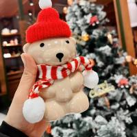 China Custom Cute Bear-Shape PET Bottles with Christmas Hats for sale