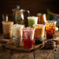 China 12oz 16oz 20oz PET Plastic Cups With Lids and Straw for Matcha Milkshake for sale