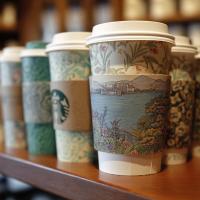 China Custom Design Coffee Packaging Cardboard Cup Sleeves for Hot Drinks Coffee Cups for sale