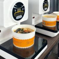 China Customized Printing Heatable Coated Biodegradable Ramen Induction Paper Bowl for hot food for sale