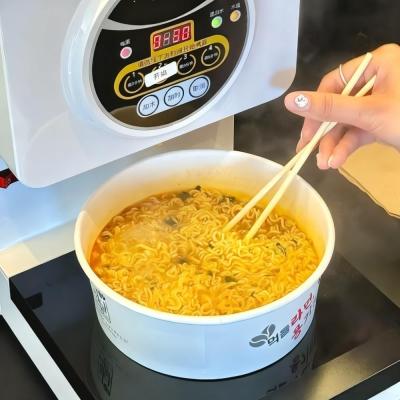 China Customized Printing Heatable Coated Biodegradable Ramen Induction Paper Bowl for hot food for sale