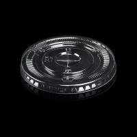 China Disposable Clear Clear Flat Lids For Coffee Tea Yogurt Other Cold Drinks for sale