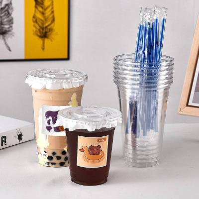 China China Manufacturers factory Wholesale Price Plastic Cup 16Oz Take Away Coffee PET Cups for sale