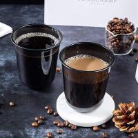 China China manufacturer 360ml 400ml 500ml U Shaped Black PET Plastic Cups With Lids for sale