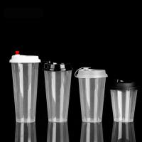 China Custom Printing Logo 500ml 700ml Boba Bubble Tea Cups PP Plastic Cups for sale