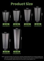 China Custom Printing Logo 500ml 700ml Boba Bubble Tea Cups PP Plastic Cups for sale