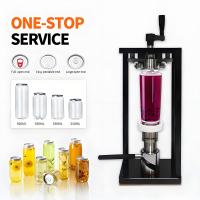 China Customizable PET Beer Tea Soda Juice Plastic Beverage Cans with Aluminum Cap for sale