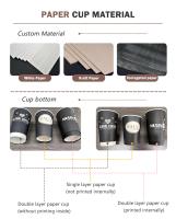 China 4/8/10/12/16oz Double Wall Paper Coffee Cup with logo and Lids for Hot Drink for sale