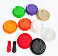 China Food Grade PP Injection 90mm Caliber colorful PP Injection Milk Tea Cup Lid for sale