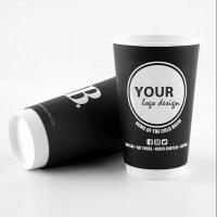 China 8oz 12oz 16oz Hot Drink Shop Packaging Paper Coffee Cups for Cafe for sale